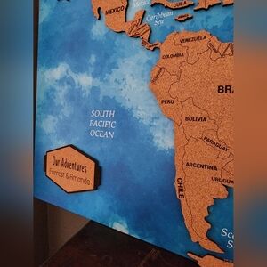 Art | Push Pin Wall Map | Poshmark